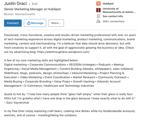 Blog | 7 LinkedIn Summary Examples for Every Job Seeker (+ Tips) Blog | 7 LinkedIn Summary Examples for Every Job Seeker (+ Tips)